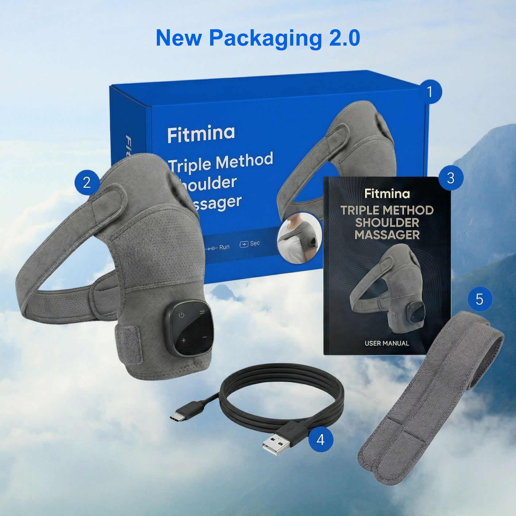 Fitmina Triple Method Shoulder Massager